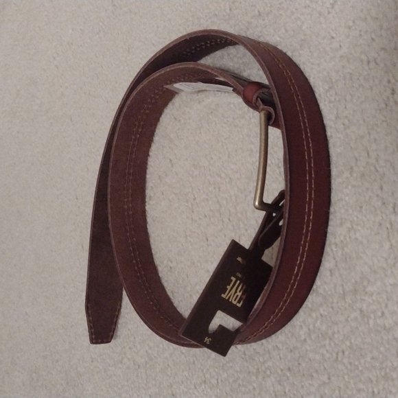 Frye | Accessories | Frye Brown Stitch Belt | Poshmark